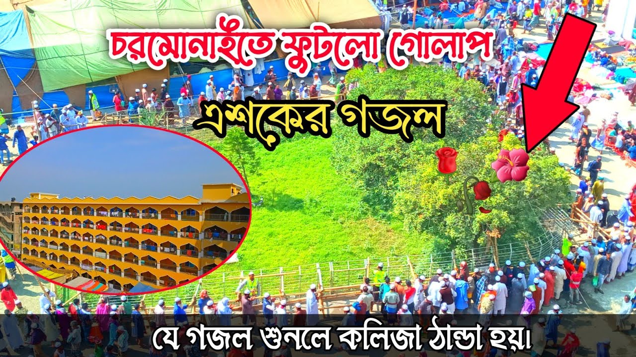 এশকের গজল | চরমোনাইতে ফুটলো গোলাপ | যে গজল শুনলে কলিজা ঠান্ডা হয়ে যায় ...