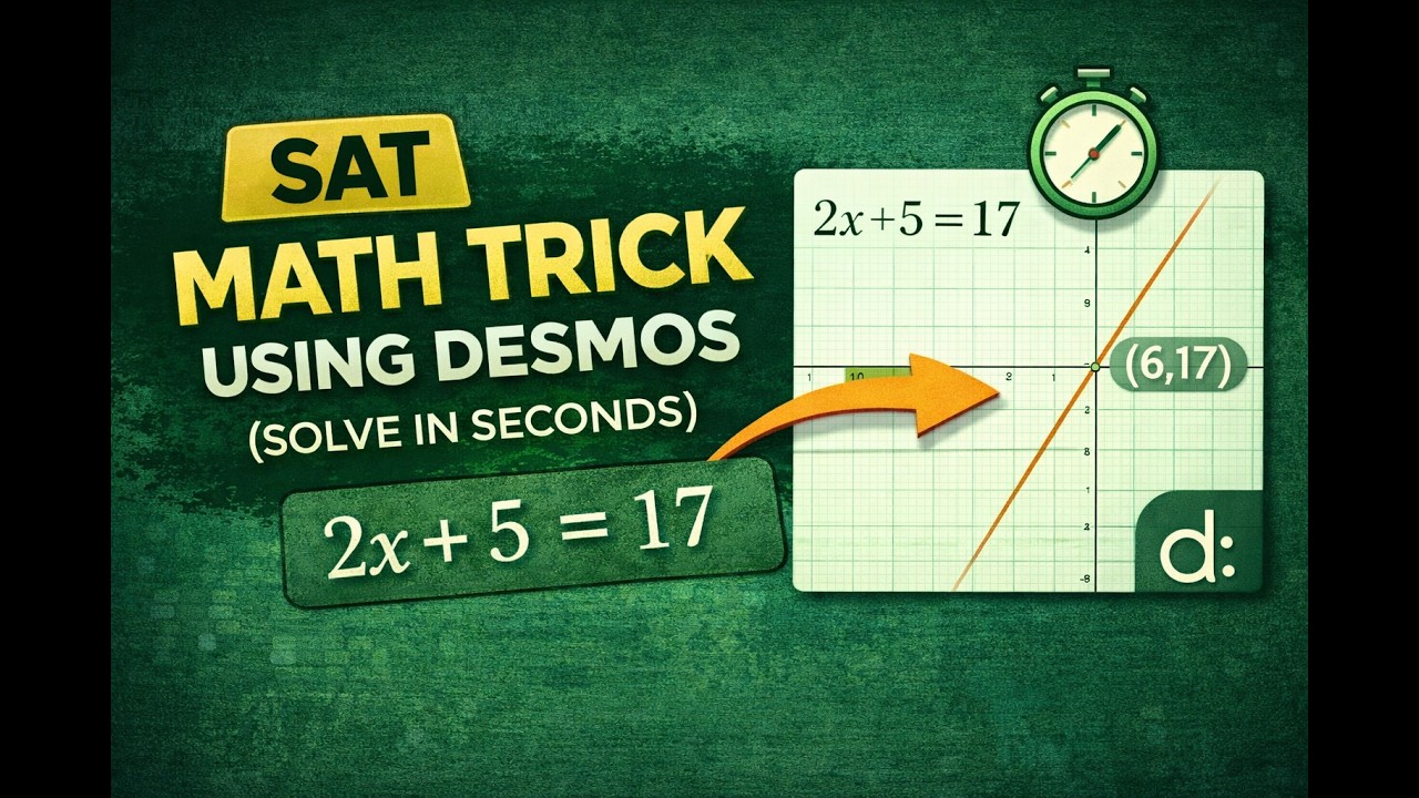SAT Math Trick Using Desmos (Solve in Seconds) - YouTube