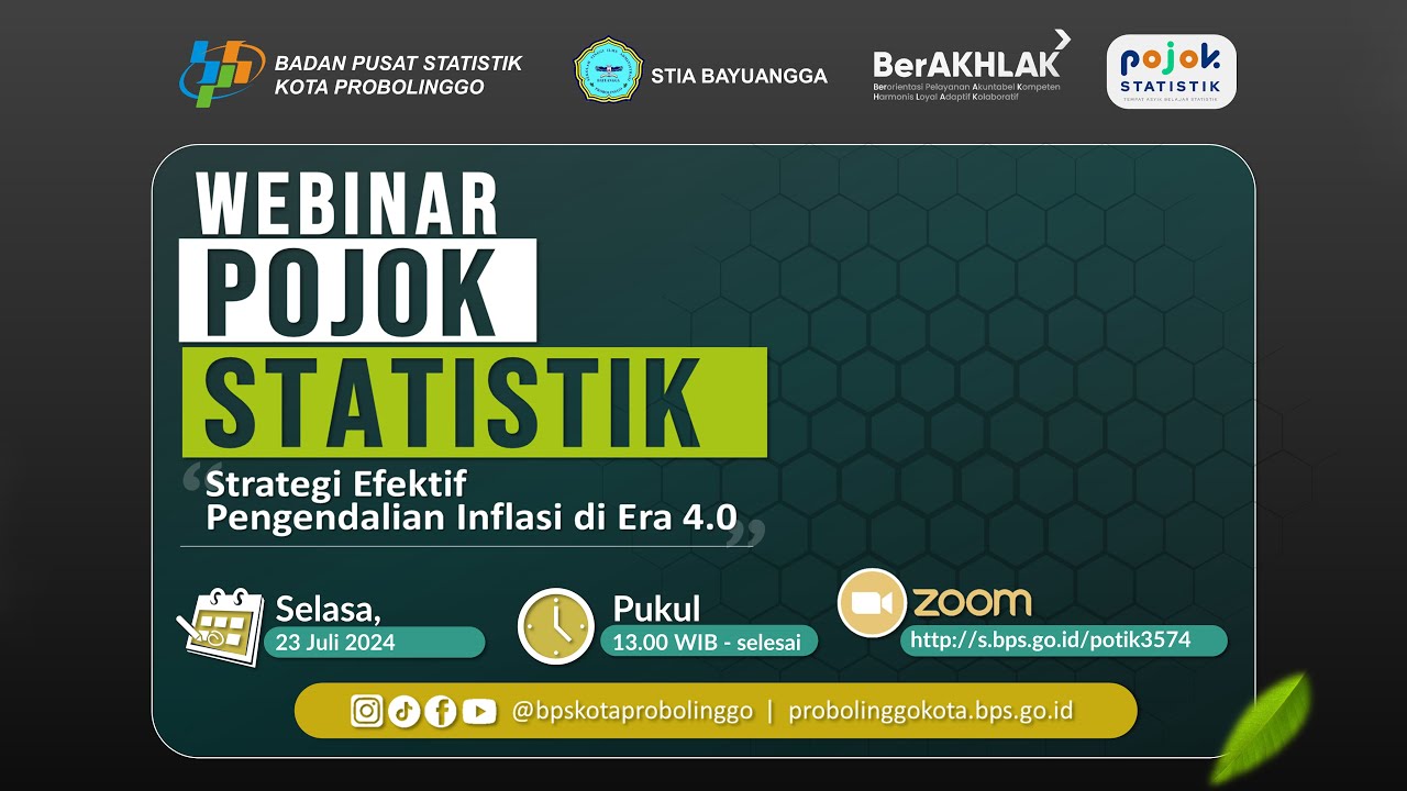 Webinar Pojok Statistik BPS Kota Probolinggo - Strategi Efektif ...
