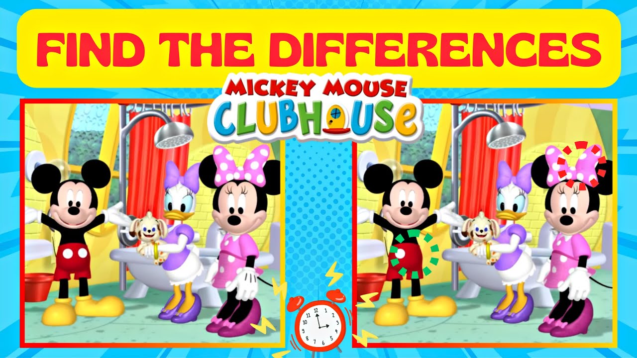 Mickey Mouse Clubhouse: Spot the differences / Pluto takes care of ...