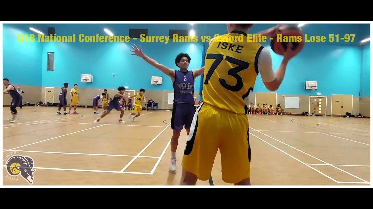 U18 National Conference - Surrey Rams vs Oxford Elite - Rams Lose 51-97 ...
