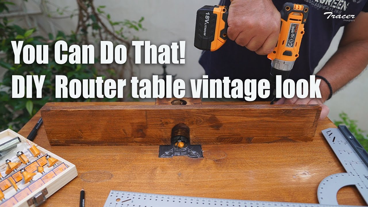 DIY Router table vintage look You Can Do That! DIY τραπέζι Router με ...