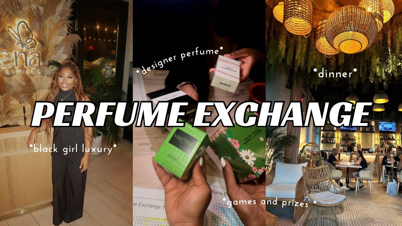 PERFUME EXCHANGE | designer perfume + dinner +games + vlog - YouTube