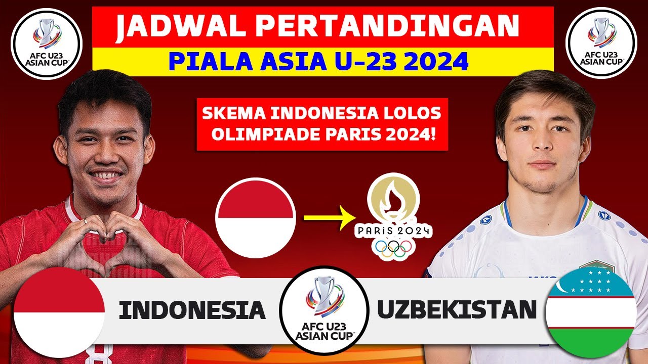 SKEMA LOLOS OLIMPIADE PARIS 2024! Jadwal Semifinal Piala Asia U23 2024 ...