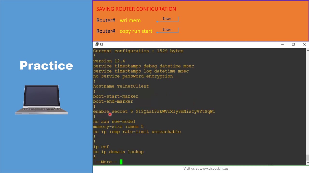 Saving Router Configuration - YouTube