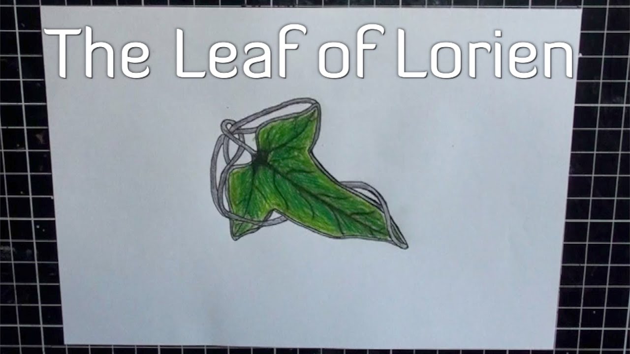 Drawing "The Leaf of Lorien" from Lord of the Rings - YouTube
