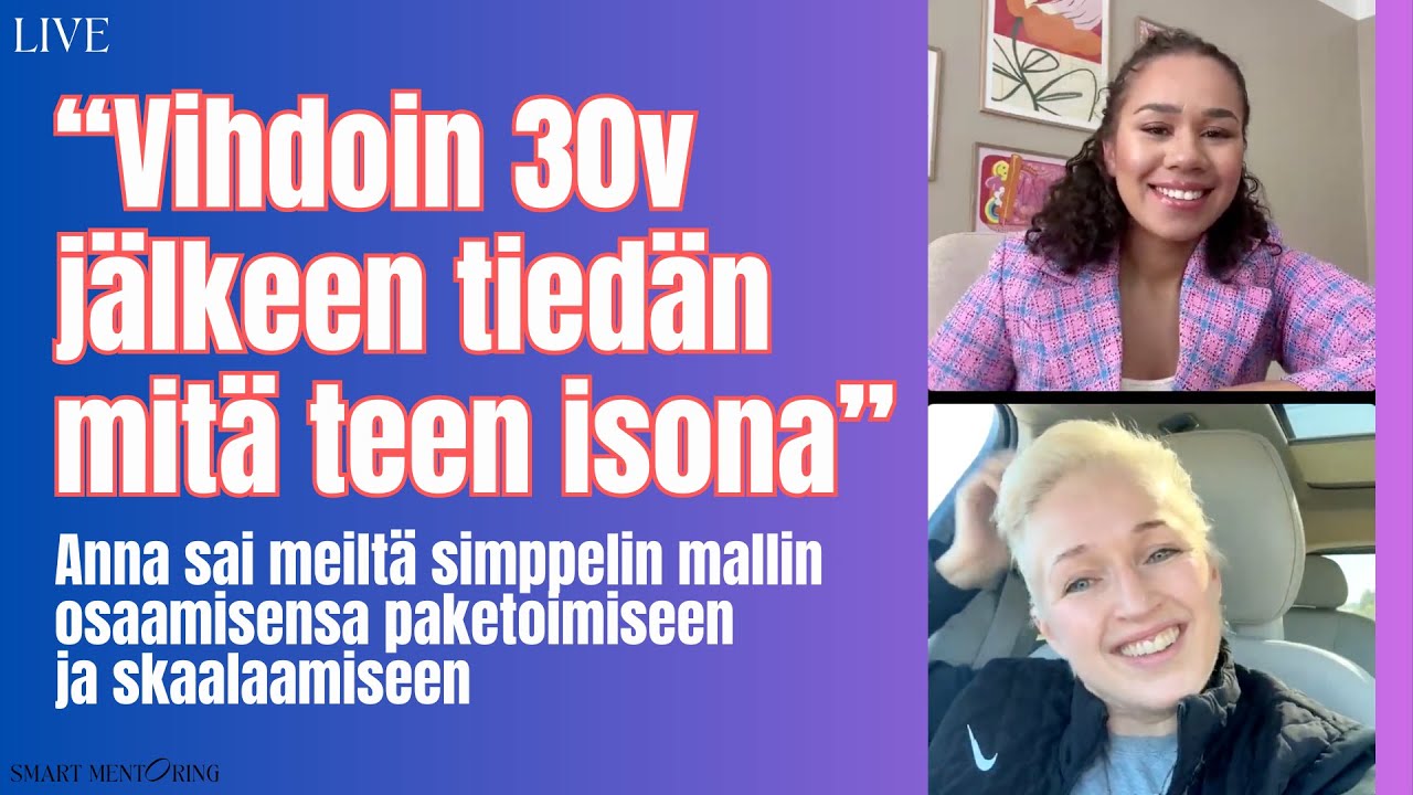 Anna sai valmennuksessa paljon oivalluksia - YouTube