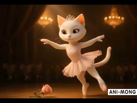 A Graceful AI Ballerina Cat delivers a flawless solo performance!