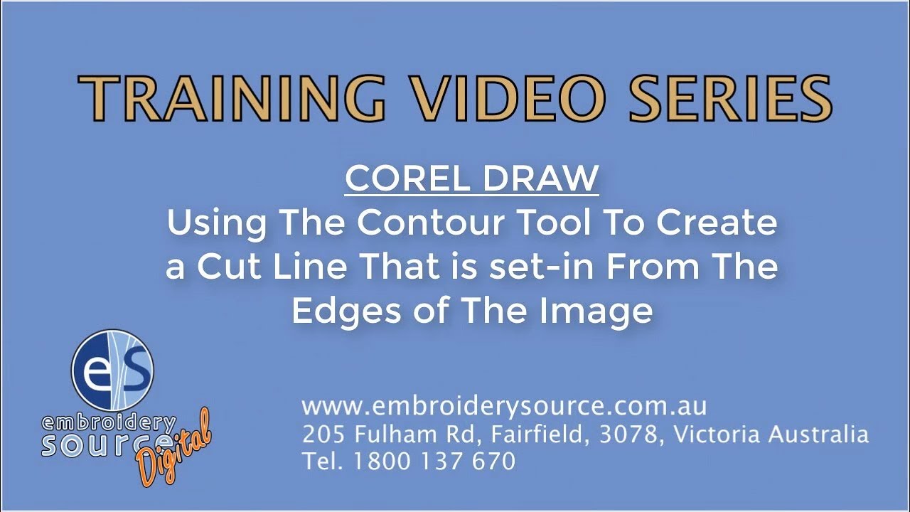 Using the Contour tool in Corel to create cut lines in-set from the ...