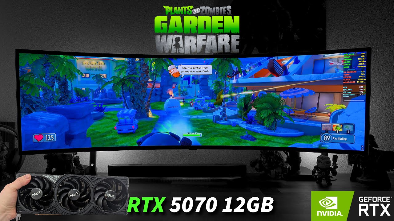 Plants vs Zombies Garden Warfare - RTX 5070 12GB - Ryzen 7 9800X3D ...