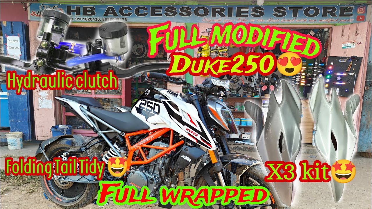duke 250 modified || duke 125/250/390 full modification and accessories ...