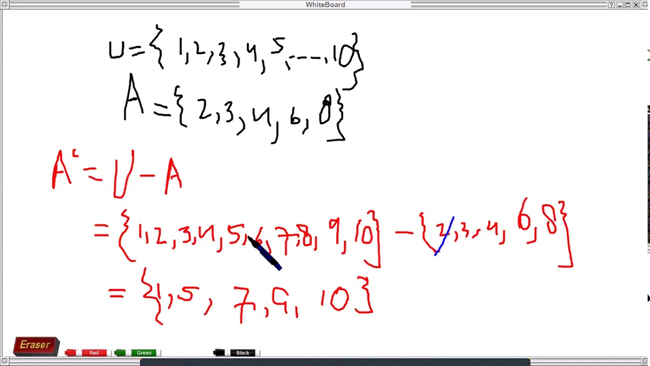 Operations and properties on sets - YouTube
