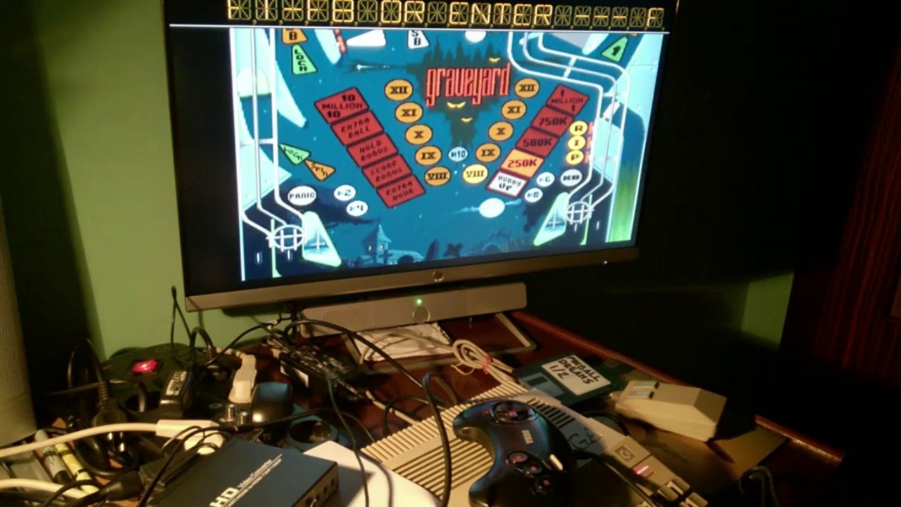 Amiga 500 RGB to Monitor HDMI with Cheap HD Video converter - YouTube