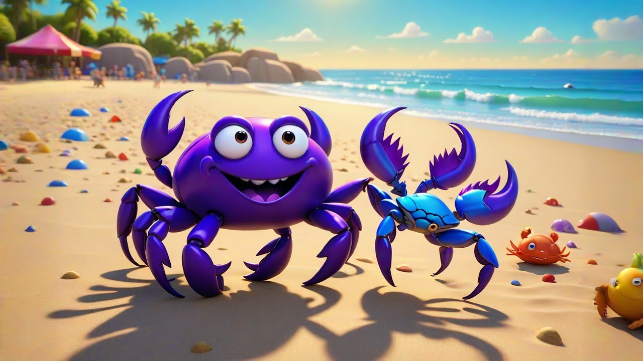 Six Baby Crabs Count to Ten | Fun Counting Song for Kids | Learning ...