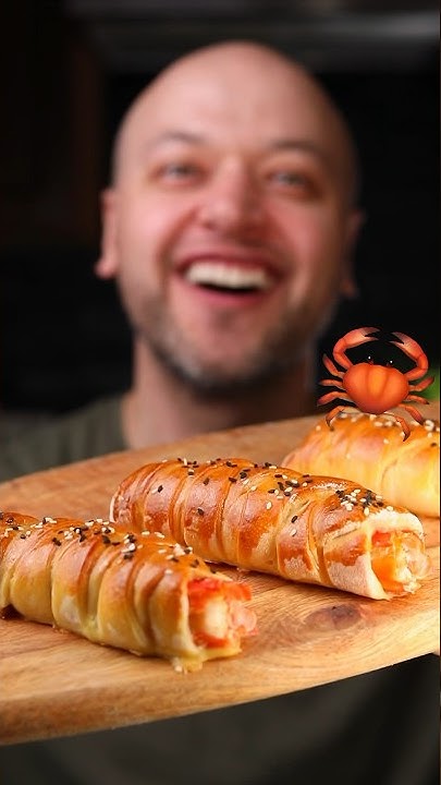 Краб в тесте #краб #сосискавтесте #вкусныерецепты - YouTube