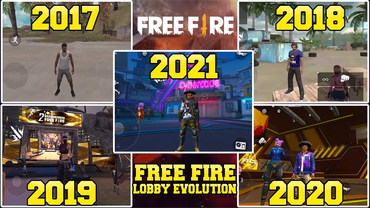 Free Fire Lobby Evolution 2017 To 2021 || Free Fire All Lobby - YouTube