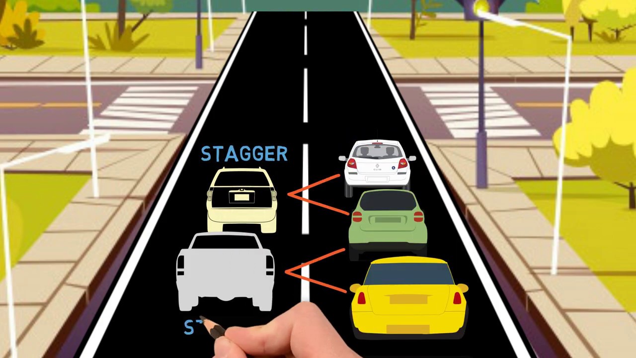 Stagger at a stop, is this the way? - YouTube