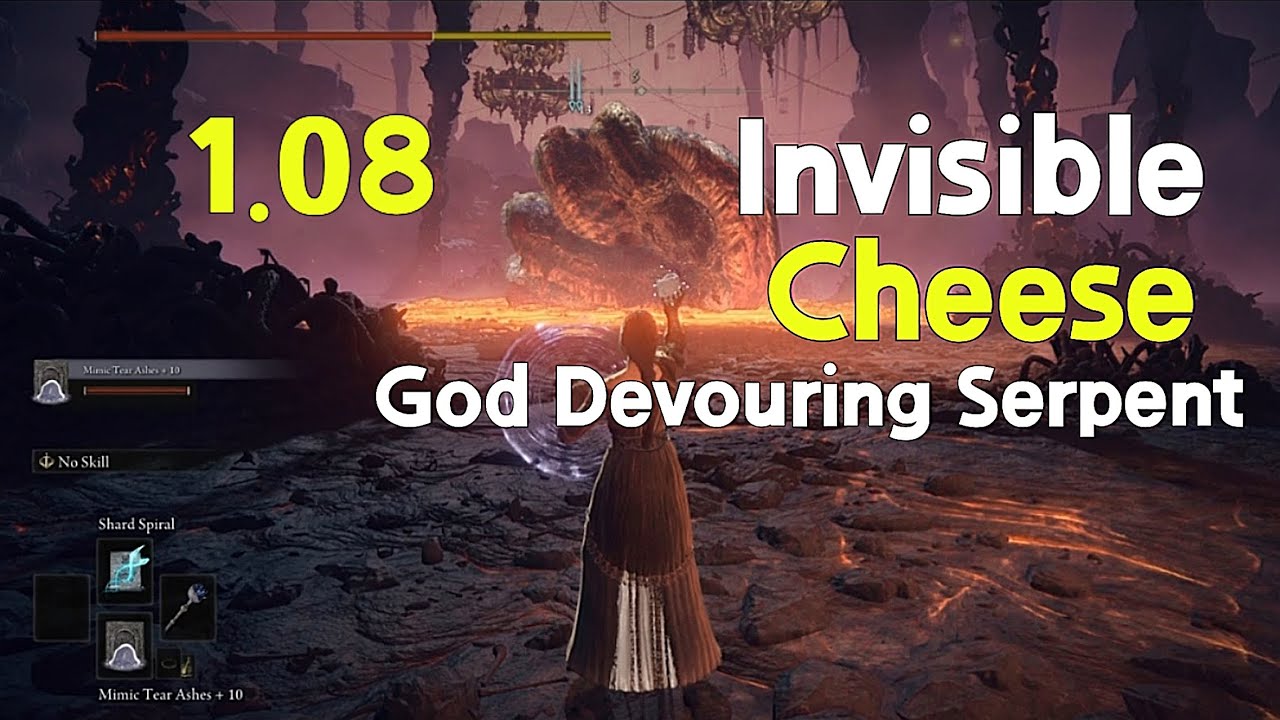 Cheese God Devouring Serpent 1.08 - Elden Ring - YouTube