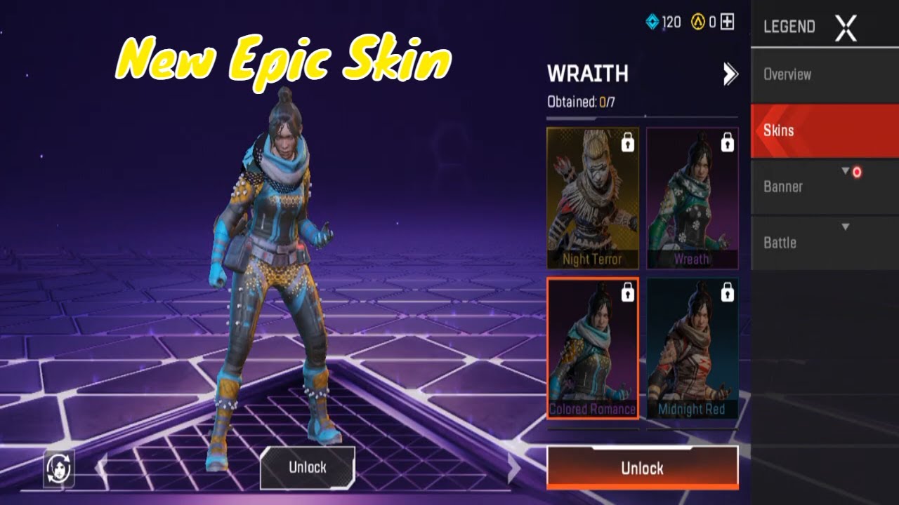 ALL NEW Wraith EXCLUSIVE Skins & Cosmetics | Apex Legends Mobile #ApexLegendsMobile #ApexMobile ...