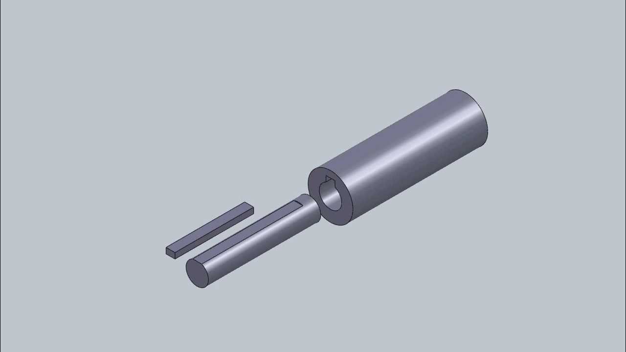 Flat saddle key Animation - YouTube