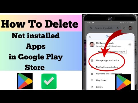 How To Delete Not installed Apps In Google Play Store 2024. Delete not installed Apps Android ...