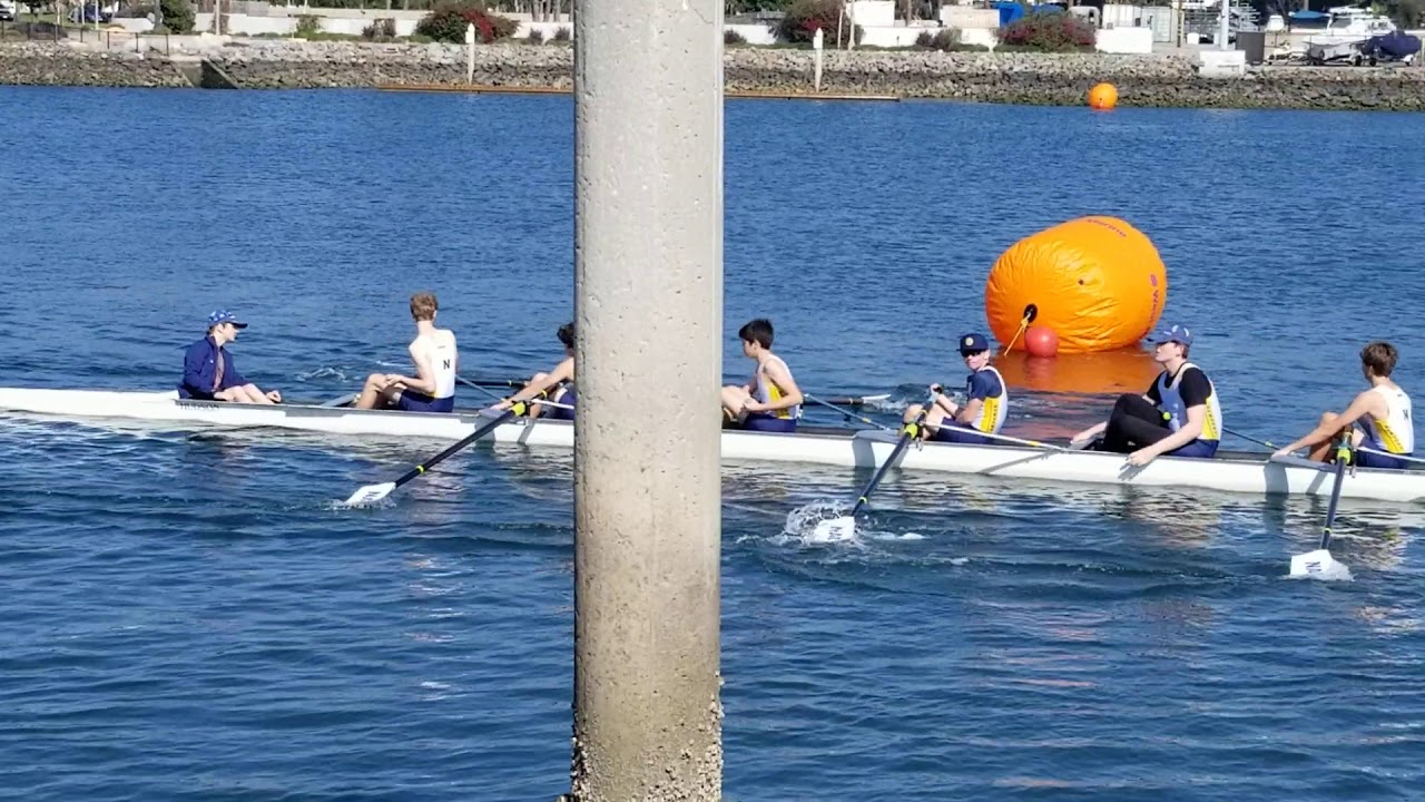 Jack completing rowing regatta in Long Beach - YouTube