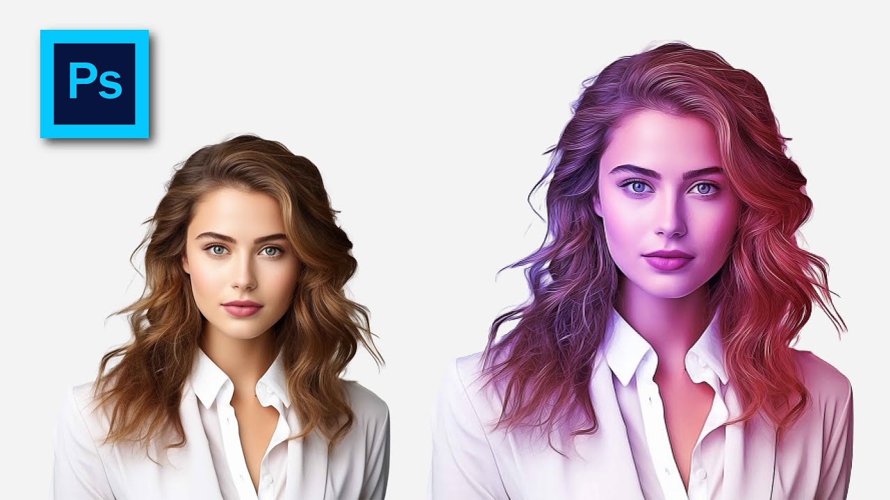 How to create painting effect in photoshop : Adobe Photoshop tutorial ...