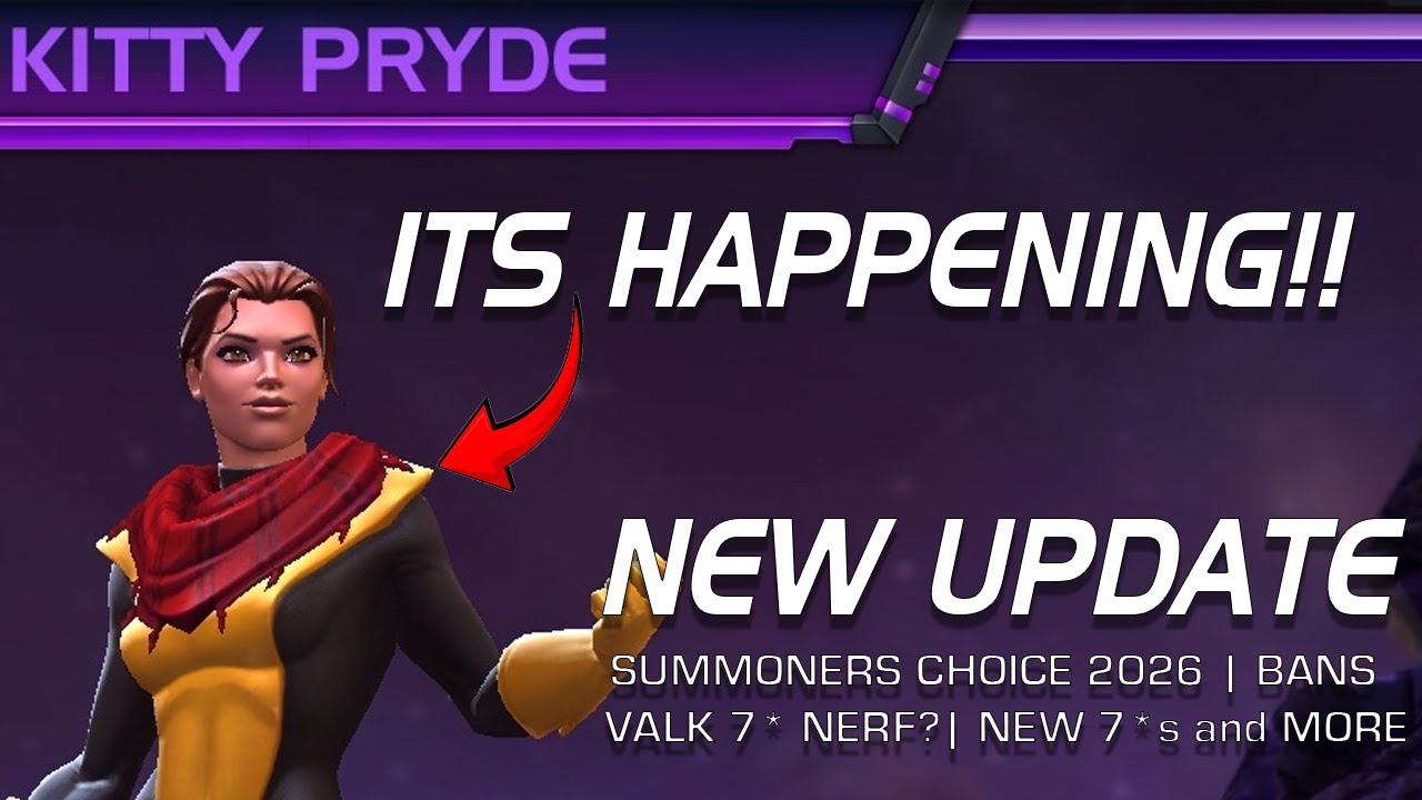 New Update - Summoners Choice 26 Tease | Valk 7* Nerf? | 7* Kitty Pryde ...