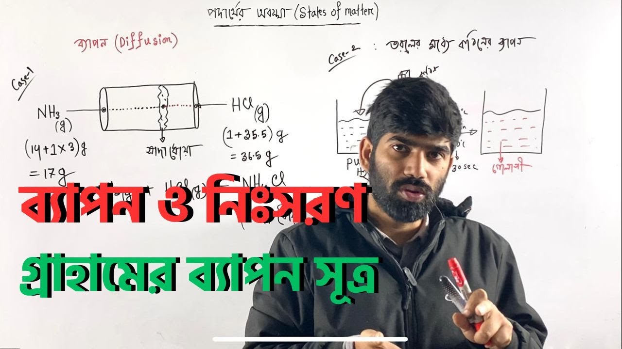 04. ব্যাপন ও নিঃসরণ | গ্রাহামের ব্যাপন সূত্র | Diffusion | Graham"s law of Diffusion | SSC ...