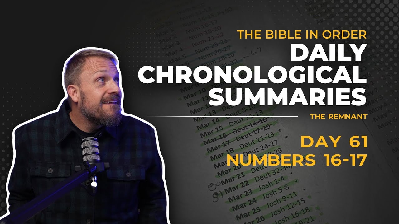 Day 61: Numbers 16–17 – Rebellion, Judgment, and God's Chosen Leader ...