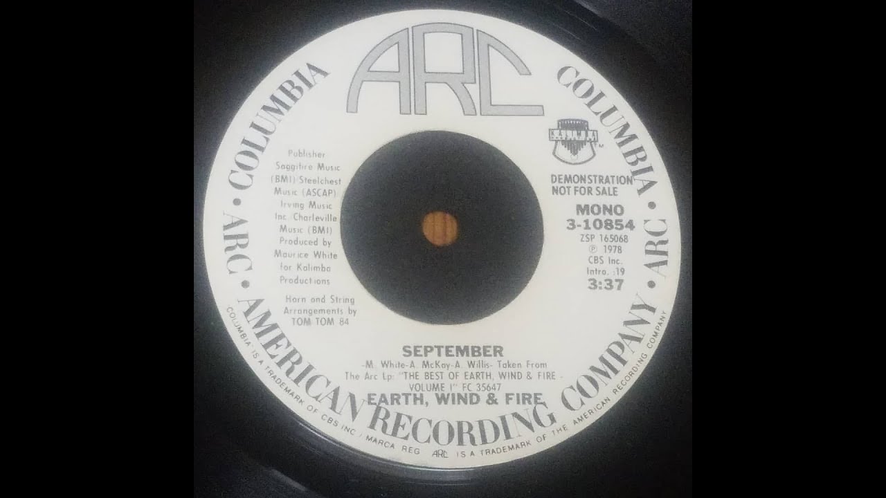 Earth Wind & Fire - September (Promo 45 in Mono) - YouTube
