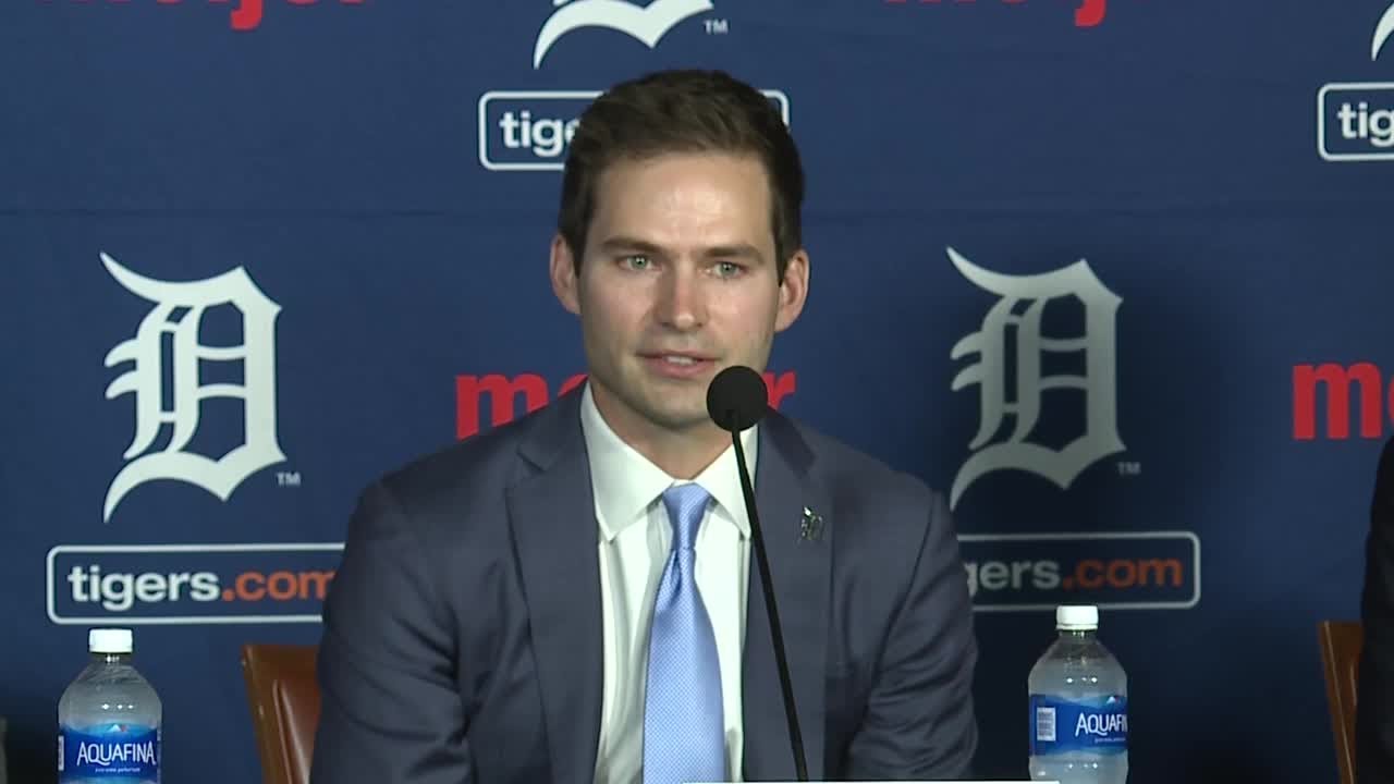 Detroit Tigers introduce Scott Harris as new president of baseball ...