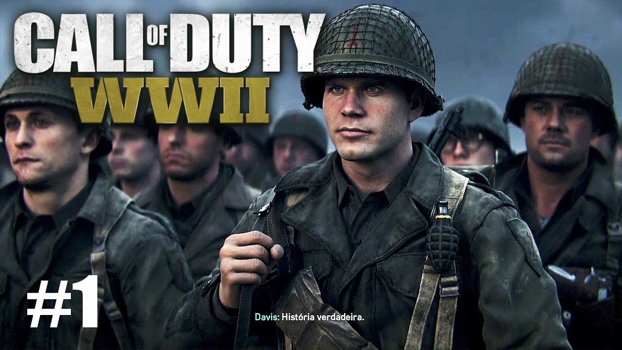 CALL OF DUTY:WWII #1- O INICIO DA CAMPANHA DUBLADO GAMEPLAY PT-BR - YouTube