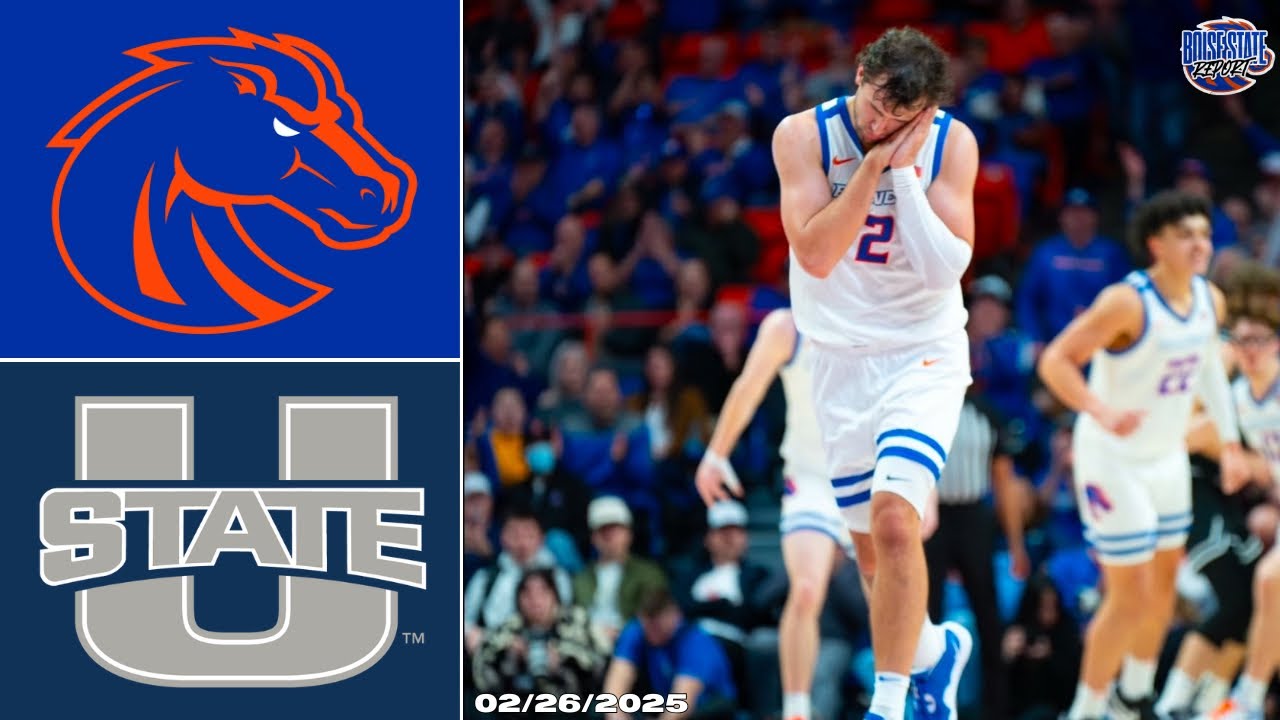 Boise State vs Utah State 02/26/2025 MBB Highlights - YouTube