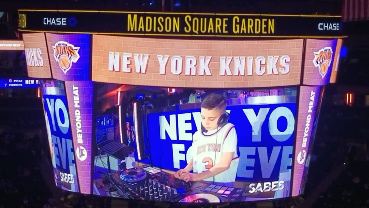 Youngest DJ to play Madison Square Garden DJ Sabes Knicks vs Nets # ...