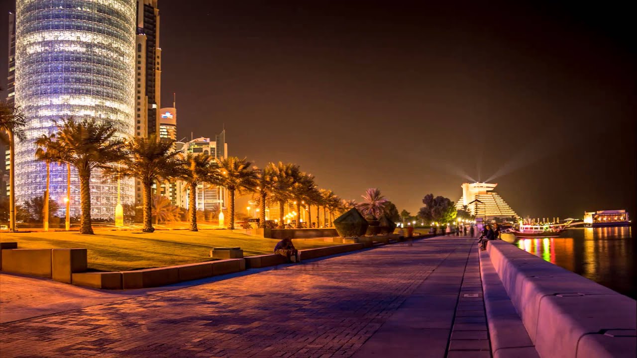 TimeLapse - Doha Lights - YouTube