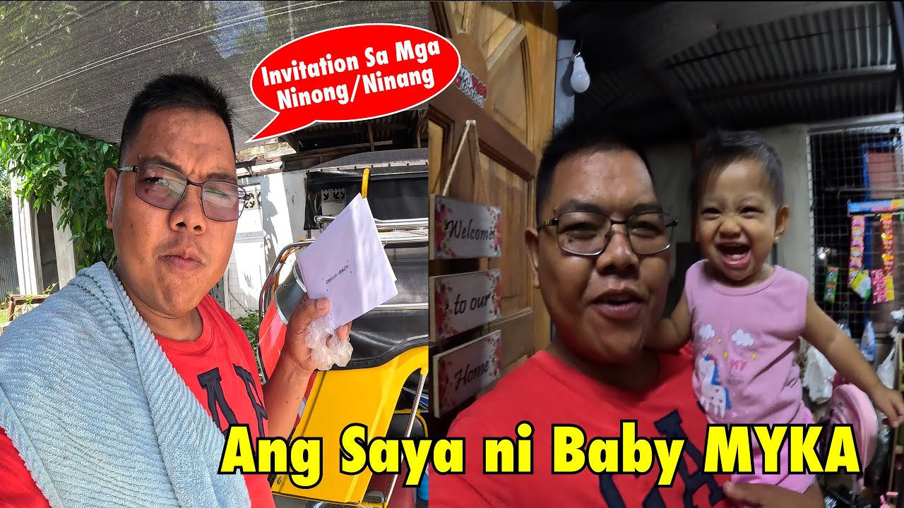 Invitation sa mga ninong/ninang ni baby Myka - YouTube