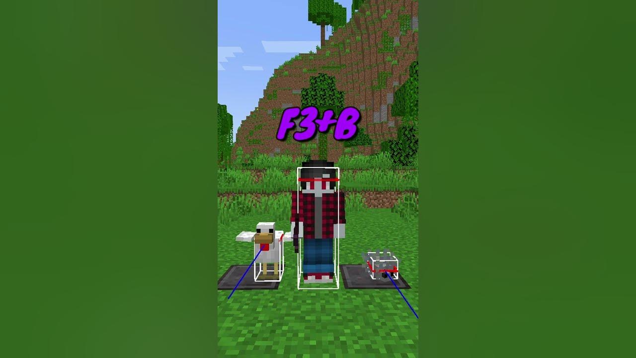 COMO VER la HITBOX de los MOBS en MINECRAFT 🧐 | #shorts #minecraft - YouTube