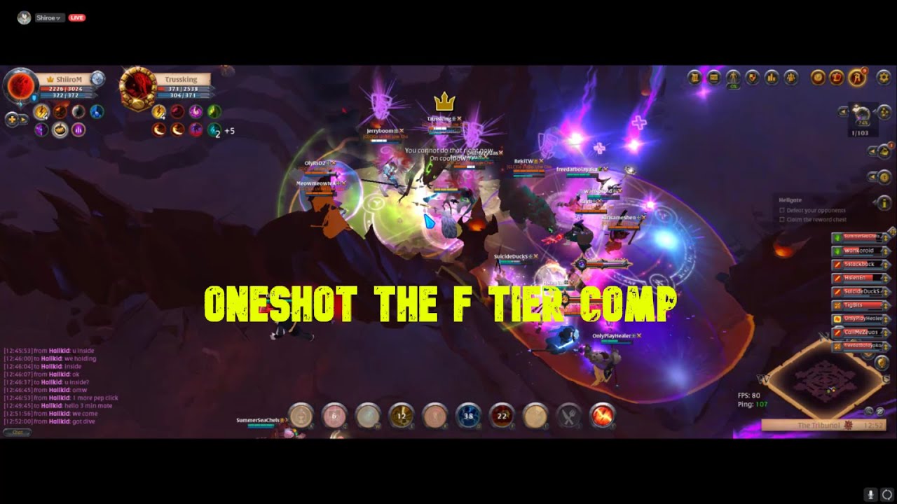 Albion Online | ONESHOT 10v10 | F Tier comp with F Tier Players - YouTube