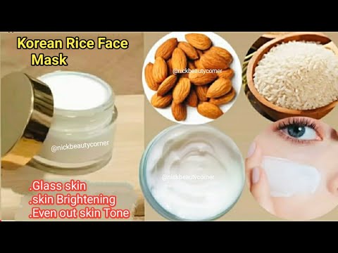 Japanese Rice Cream for skin brightening, Homemade rice cream,face pack ...