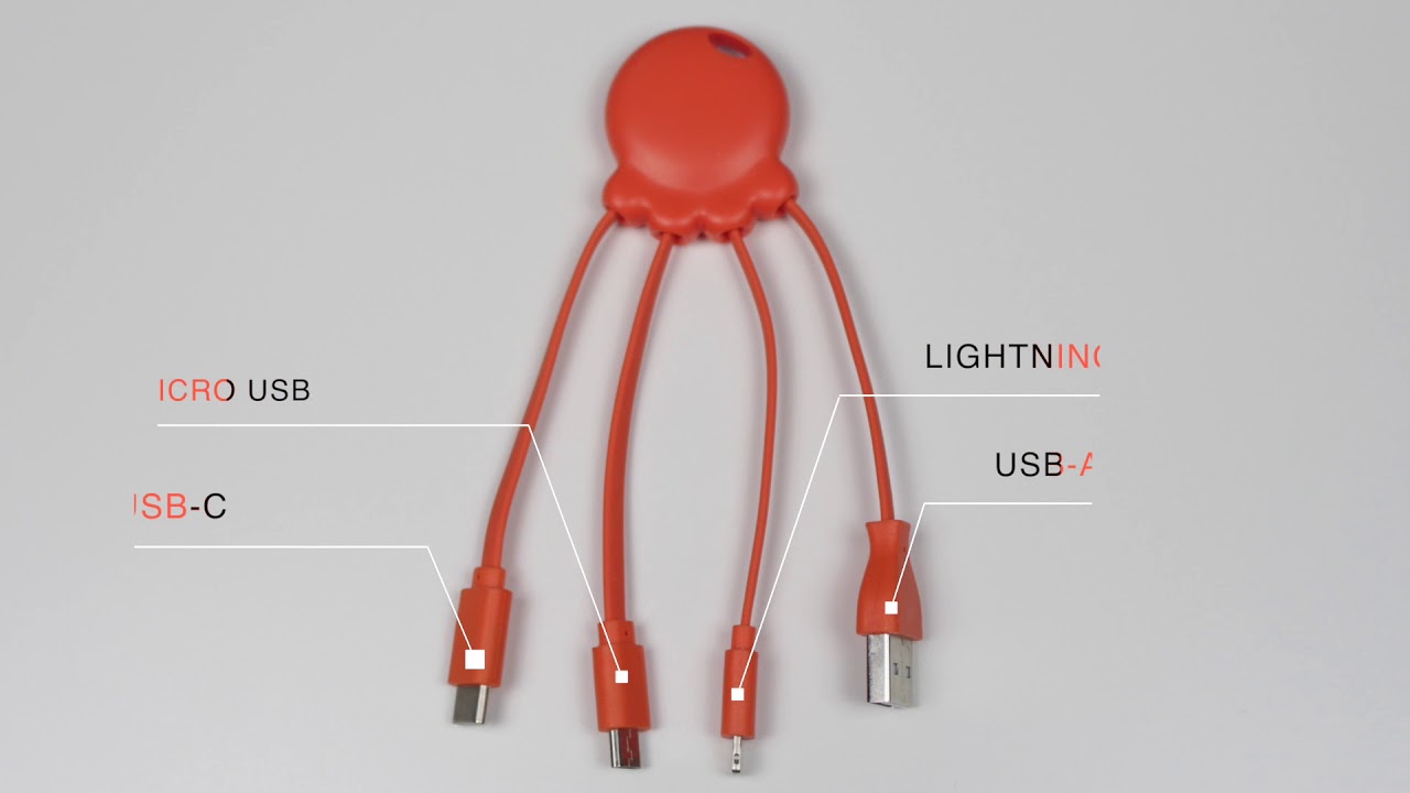 XOOPAR Octopus all-in-one USB Adaptor - YouTube