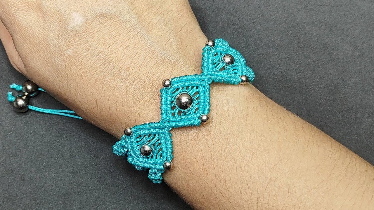 Como fazer pulseira macrame passo a passo - YouTube