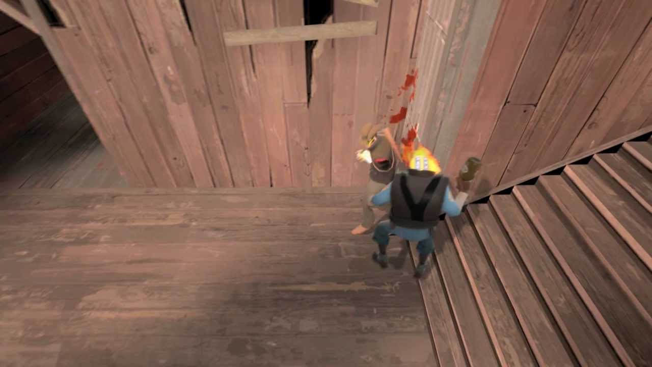 TF2 Unusual Burning Flames Stuntsman and Bottle - YouTube