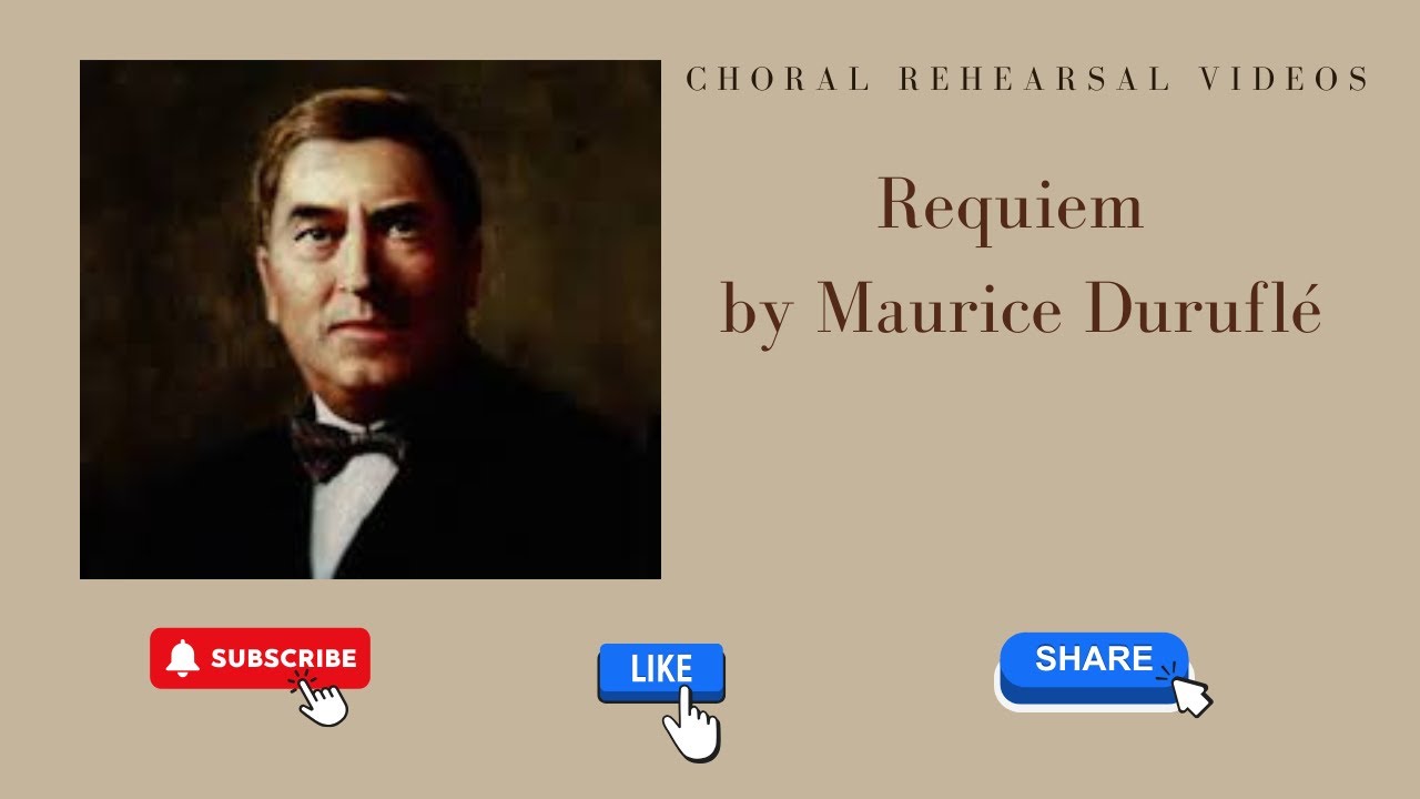 Duruflé Requiem #9 In Paradisum 4 staves Bass 1 - YouTube