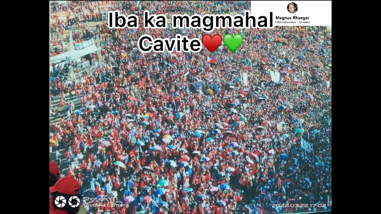 Iba Magmahal ang mga Taga Cavite! Solid #Uniteam2022 #BBMSARA2022 #800KPlus1 - YouTube