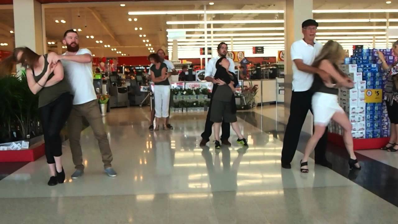2015 Zouk Flash Mob Coles Mackay - YouTube