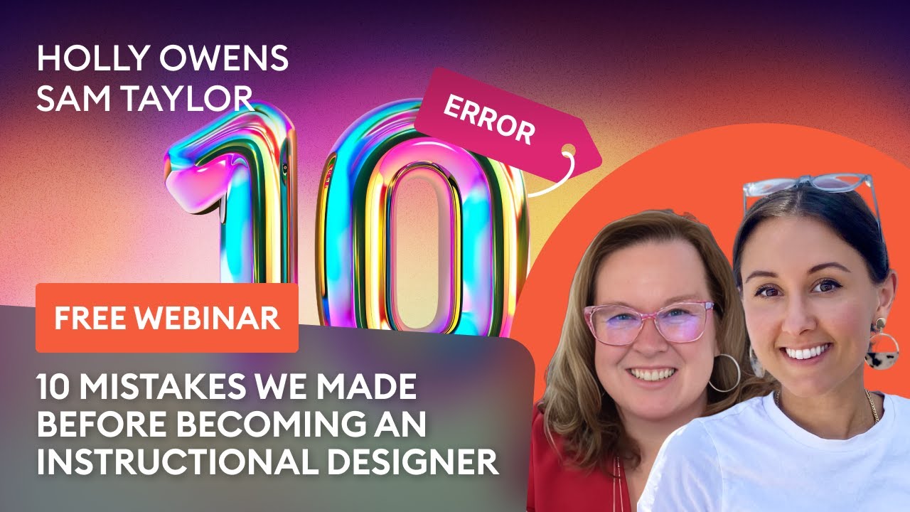 10 Mistakes We Made Before Becoming Instructional Designers - YouTube