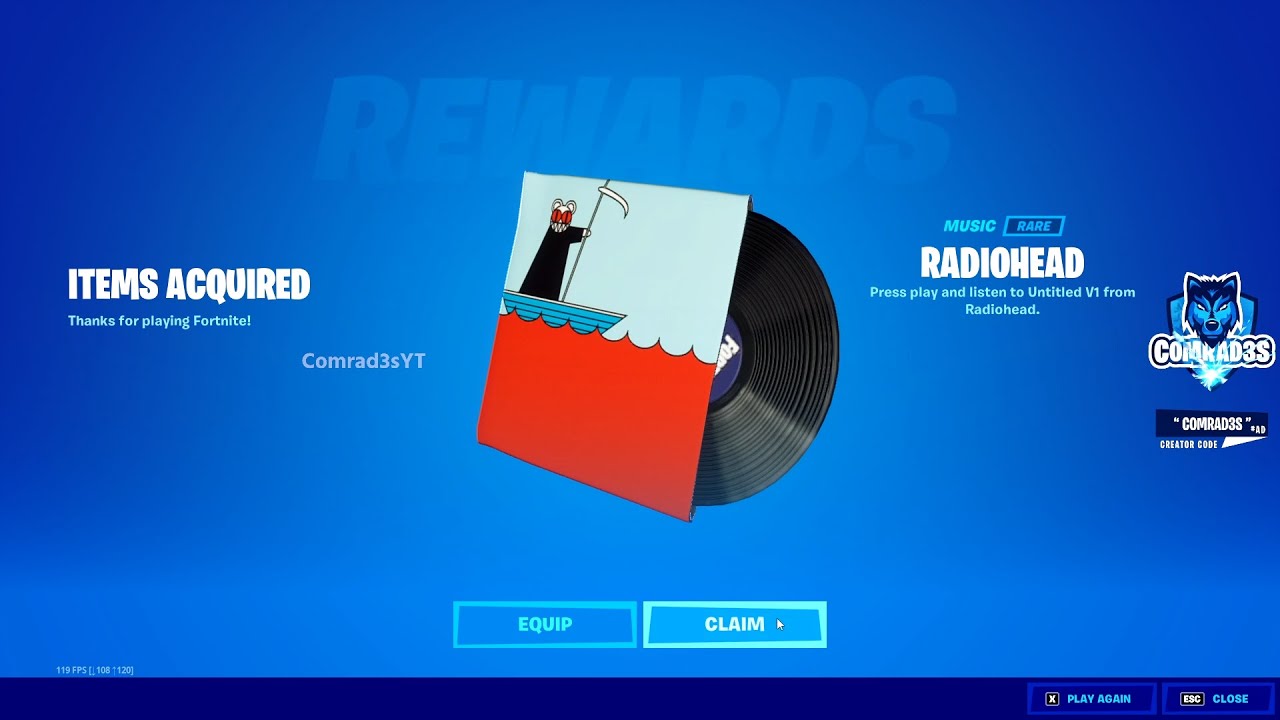 How to get FREE Radiohead Lobby Music in Fortnite - YouTube
