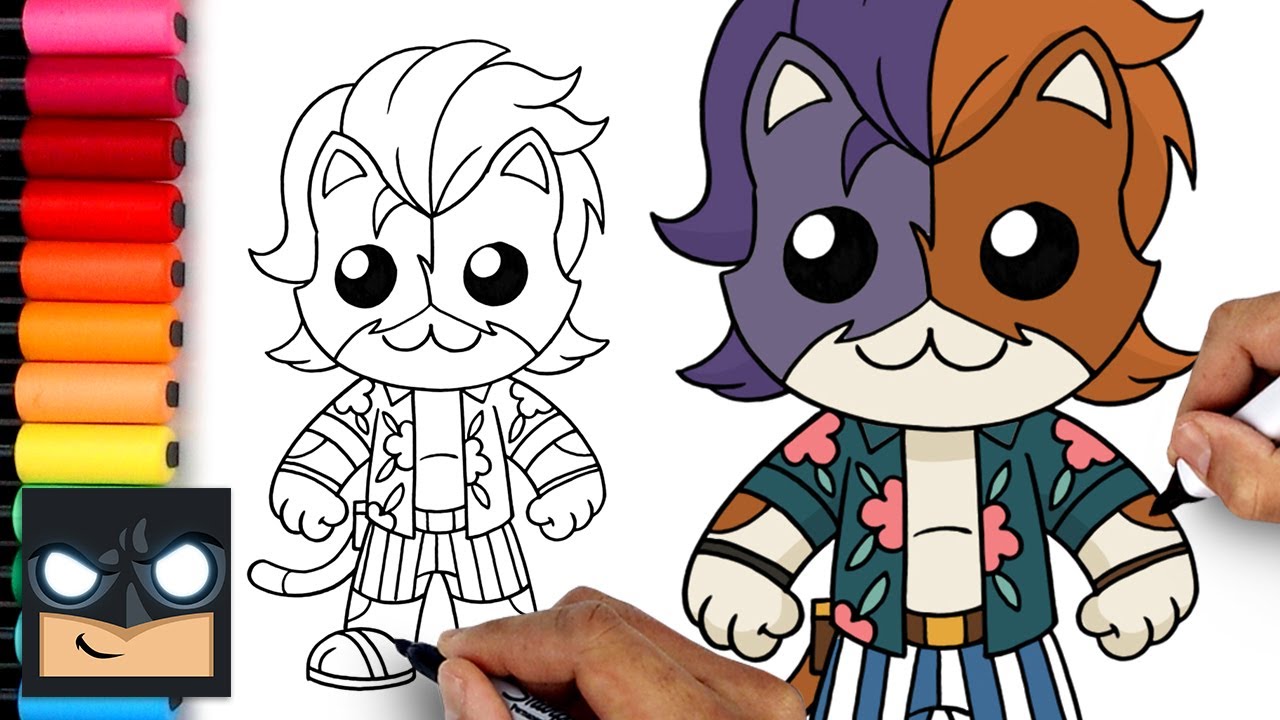 How To Draw Purradise Meowscles | Fortnite - YouTube