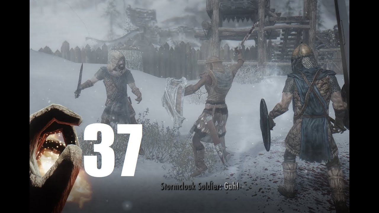 Skyrim Modded Playthrough (1440p) (37) - Fort Dunstad Skirmish - YouTube